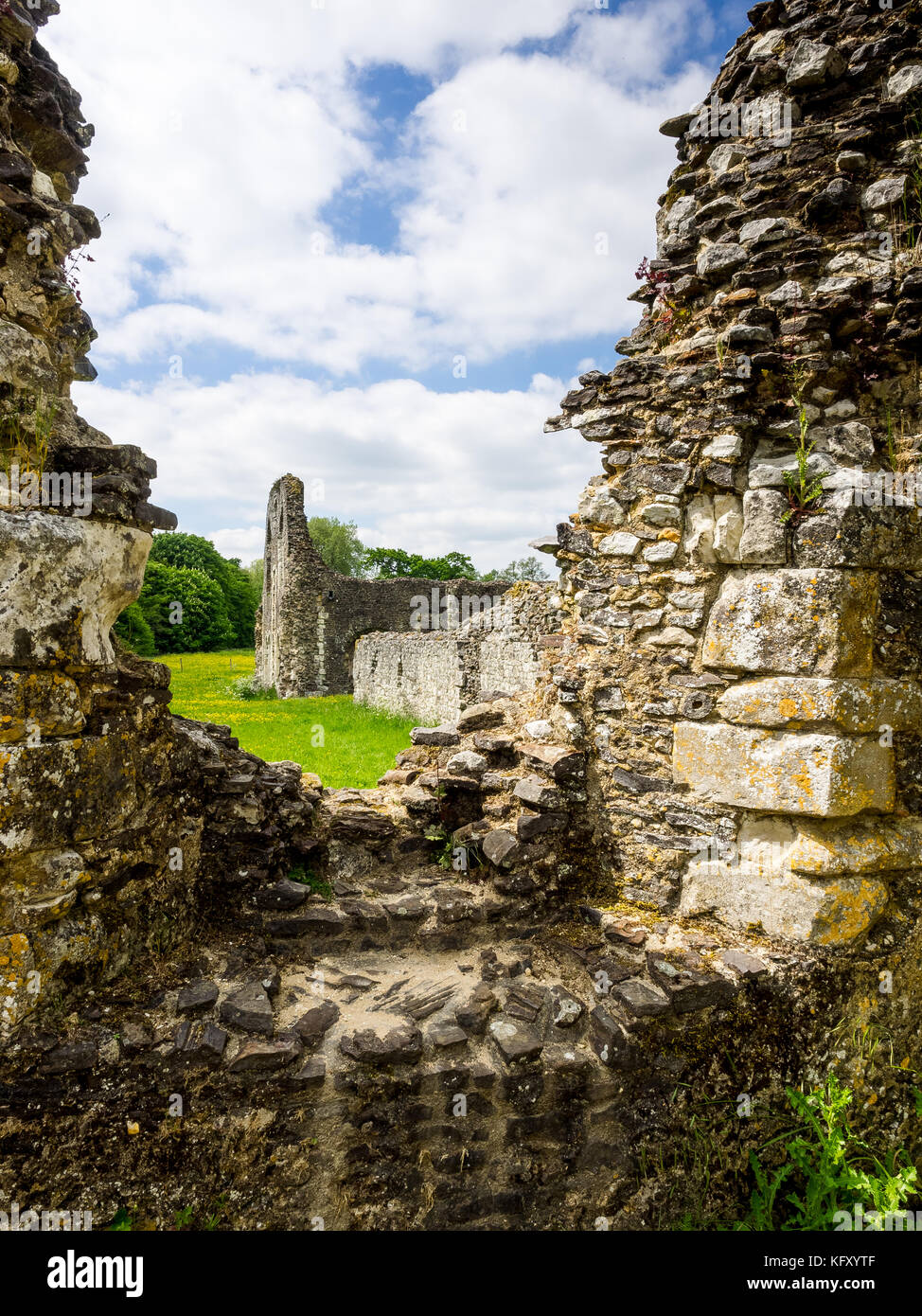 Waverley Abbey, near Farnham, Surrey, United Kingdom, Europe - the ...