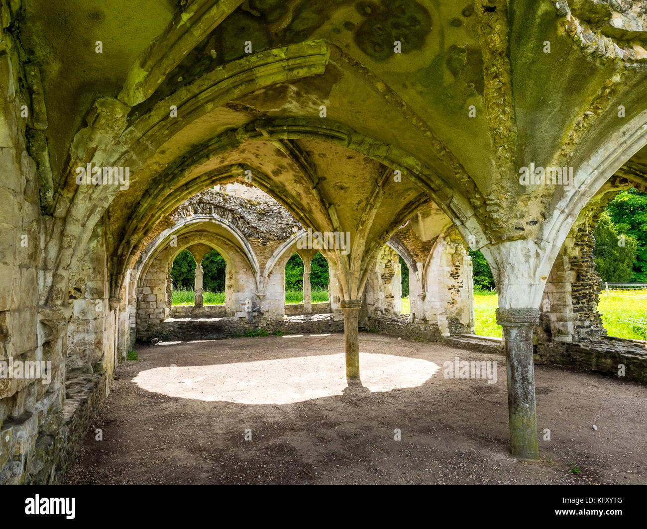 Waverley Abbey, near Farnham, Surrey, United Kingdom, Europe - the ...