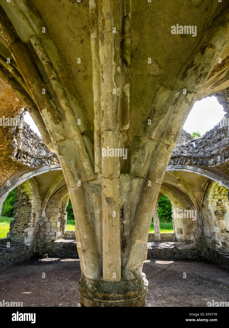 Waverley Abbey, near Farnham, Surrey, United Kingdom, Europe - the ...