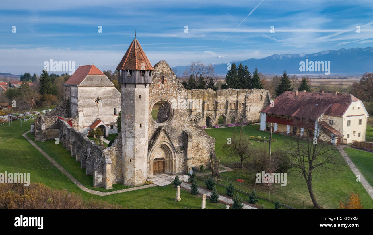 Carta, Romania. The old ruined cistercian abbey from Transylvania Stock ...