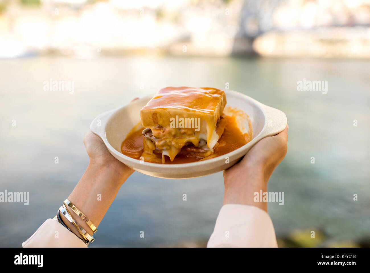 Francesinha sandwich cheese hi-res stock photography and images - Alamy