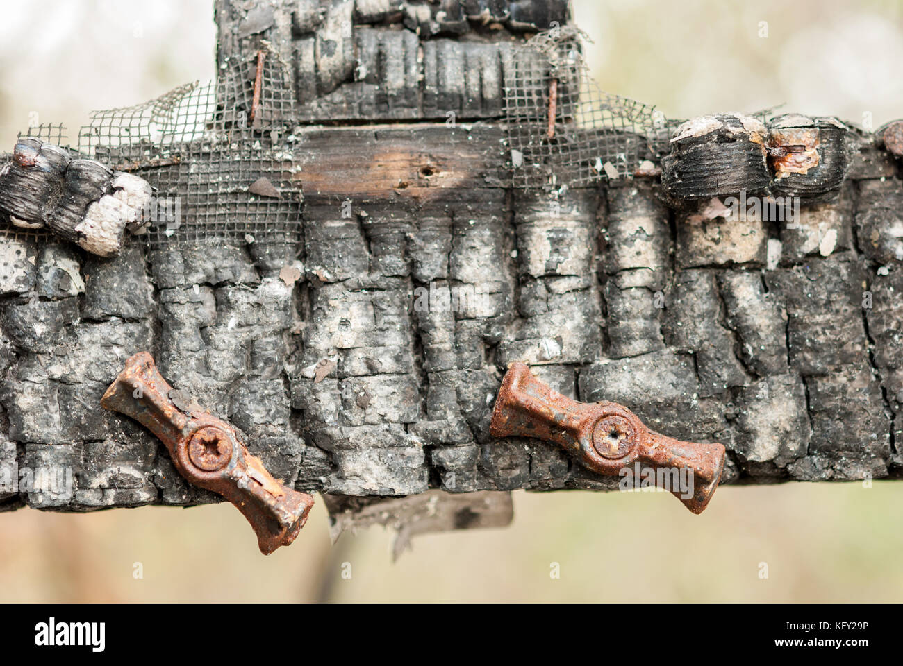 Window in burned house Stock Photo - Alamy