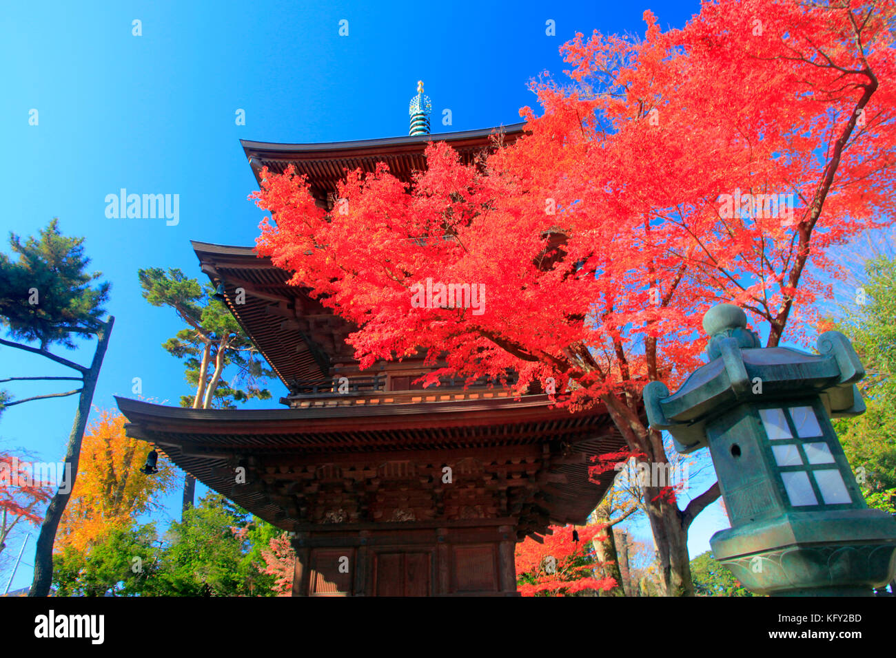 Pagoda color hi-res stock photography and images - Alamy