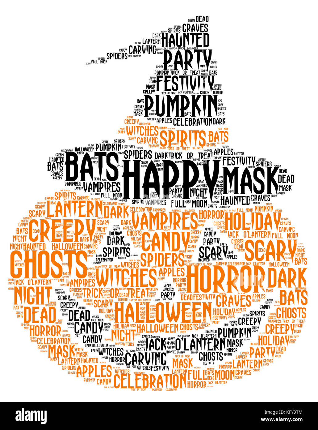 Happy Halloween word cloud Stock Photo - Alamy