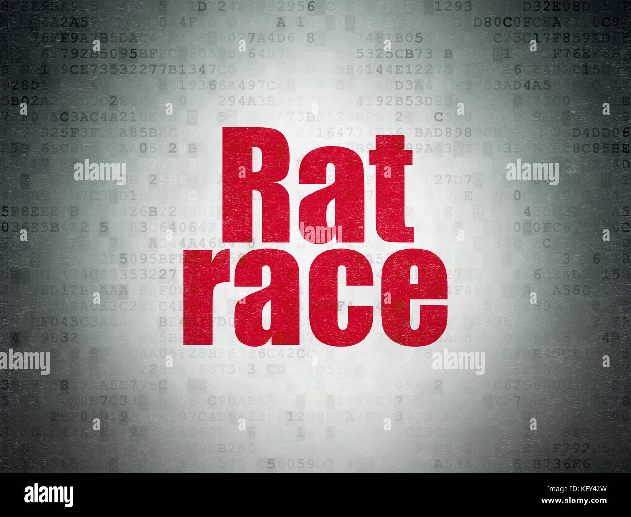 Finance concept: Rat Race on Digital Data Paper background Stock Photo ...