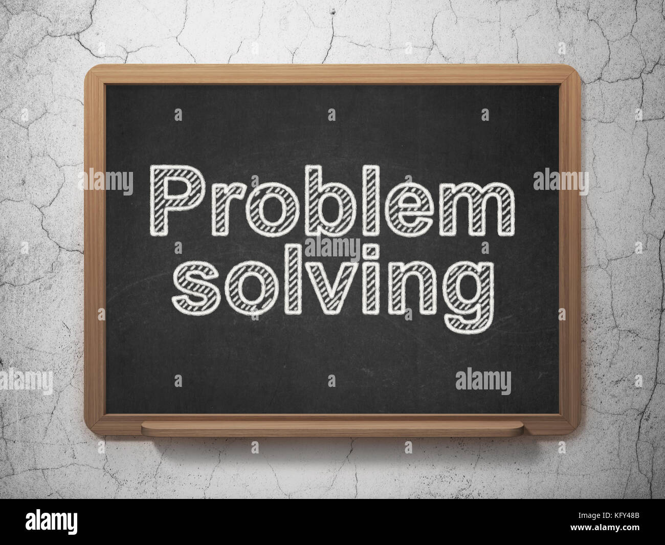 Business concept: Problem Solving on chalkboard background Stock Photo ...