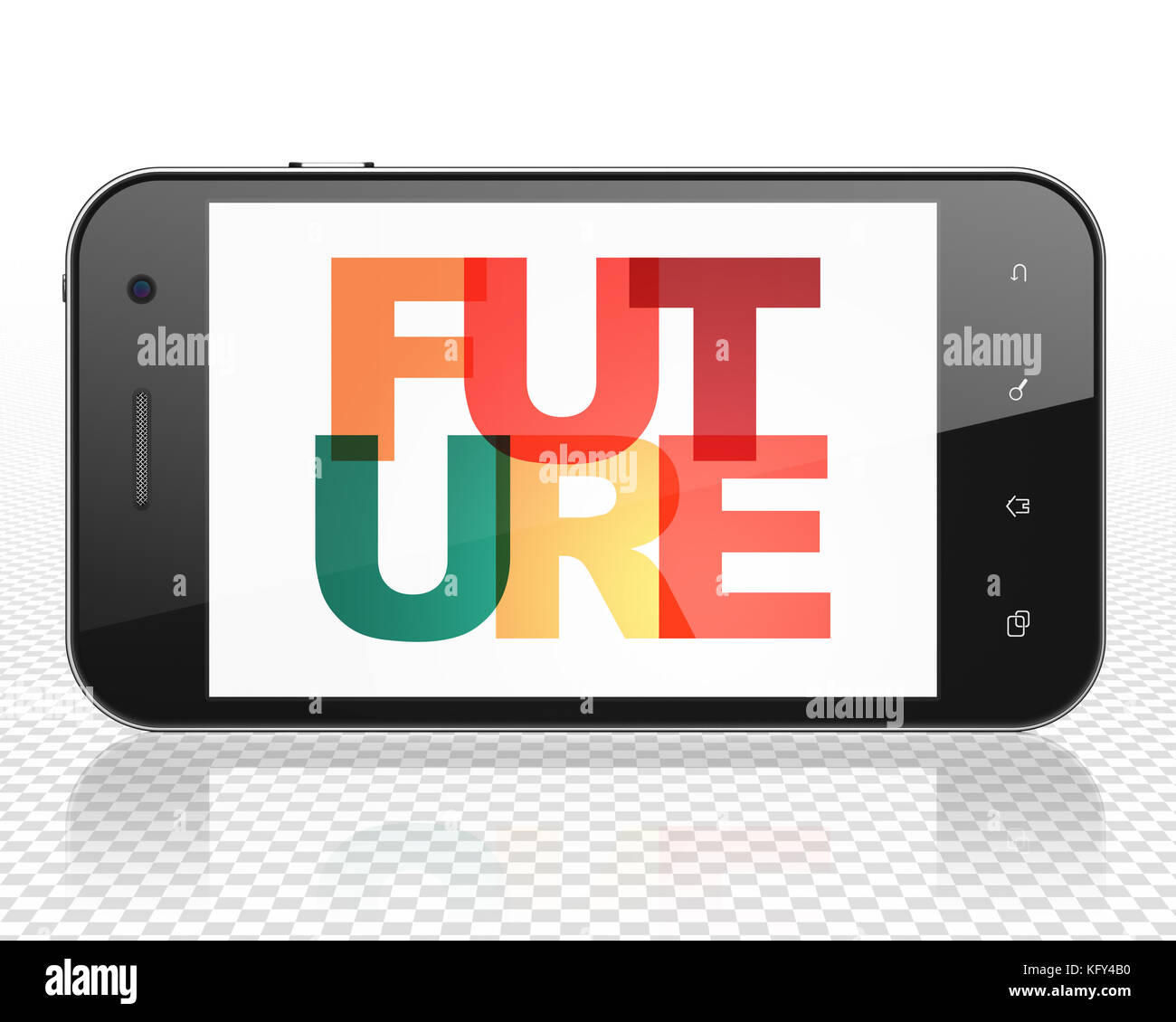 Time concept: Smartphone with Future on display Stock Photo - Alamy