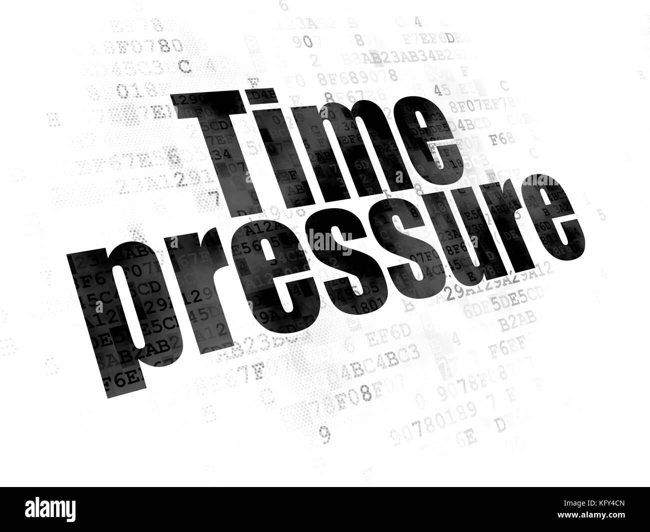Time concept: Time Pressure on Digital background Stock Photo - Alamy