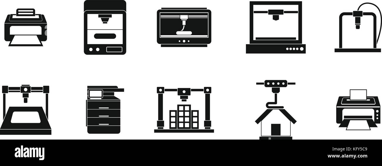 Printer icon set, simple style Stock Vector Image & Art - Alamy Printer icon set, simple style Stock Vector Image & Art - Alamy