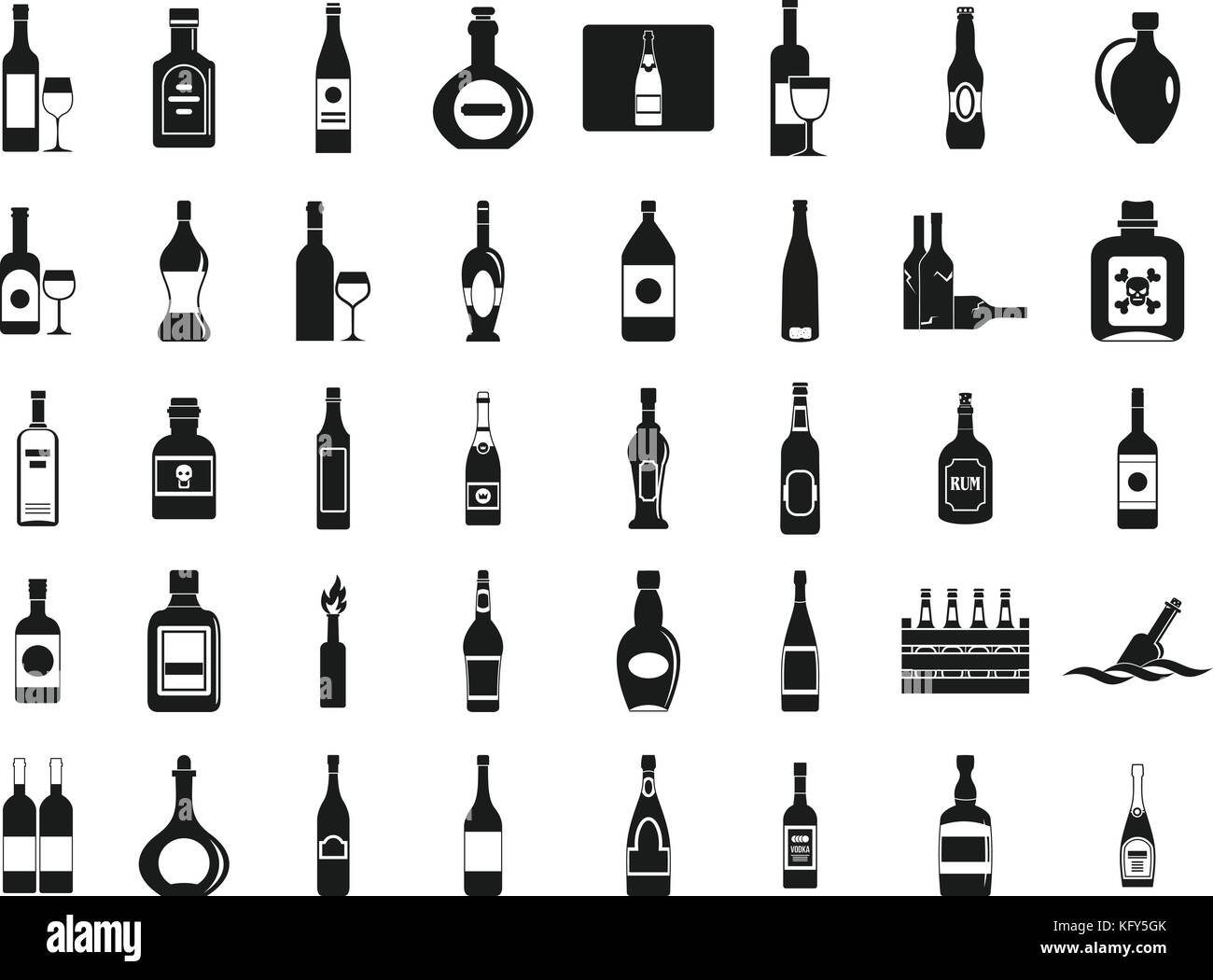 Alcohol bottle icon set, simple style Stock Vector Image & Art - Alamy Alcohol bottle icon set, simple style Stock Vector Image & Art - Alamy