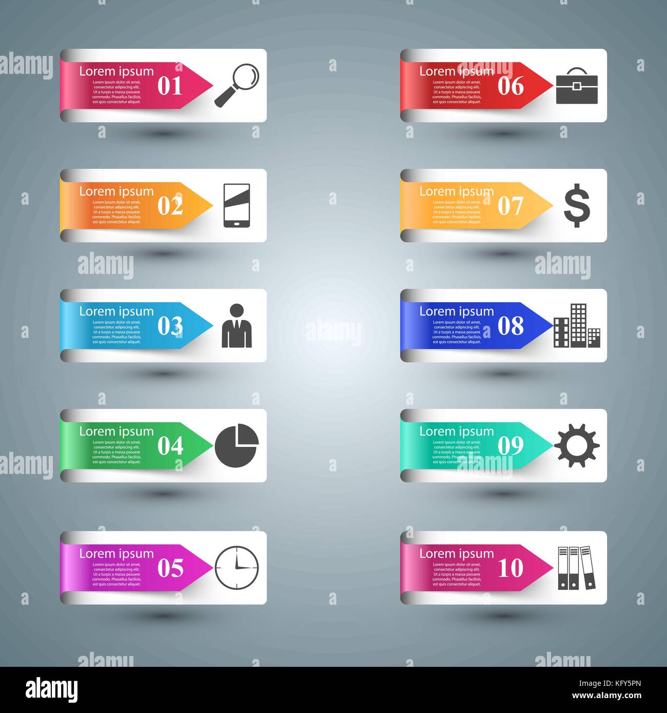 Infographic design. List of 10 items Stock Vector Image & Art - Alamy