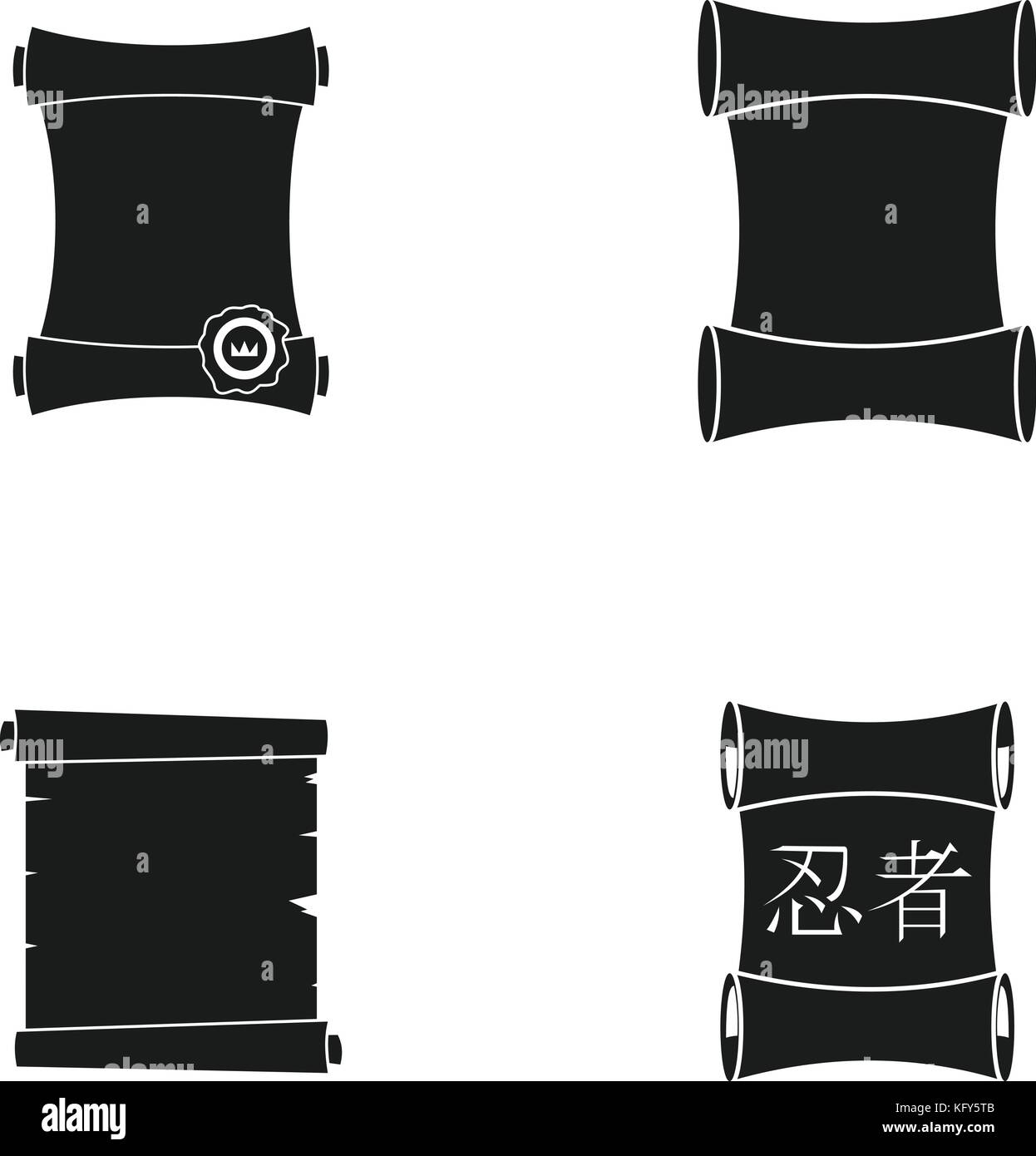 Papyrus icon set, simple style Stock Vector Image & Art - Alamy