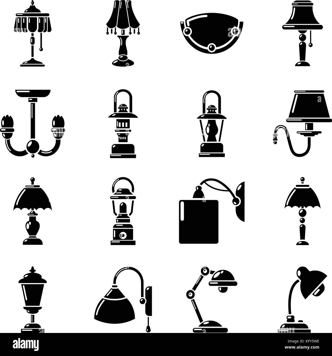 Street light lamp posts Stock Vector Images - Alamy