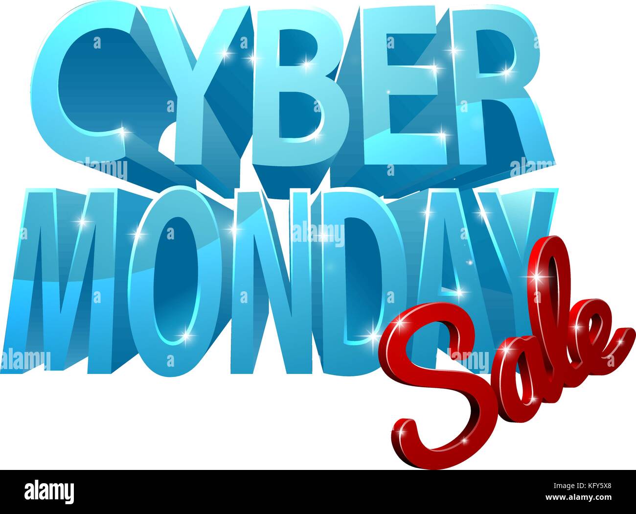 Banner concept cyber monday Stock Vector Images - Alamy