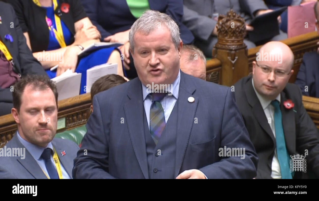 SNP Westminster leader Ian Blackford speaks during Prime Minister's ...