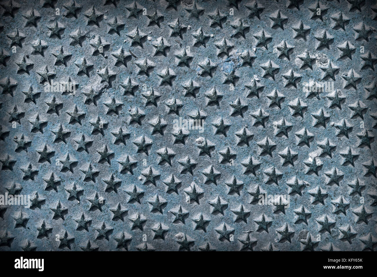 Forged Iron with Stars Pattern Stock Photo - Alamy