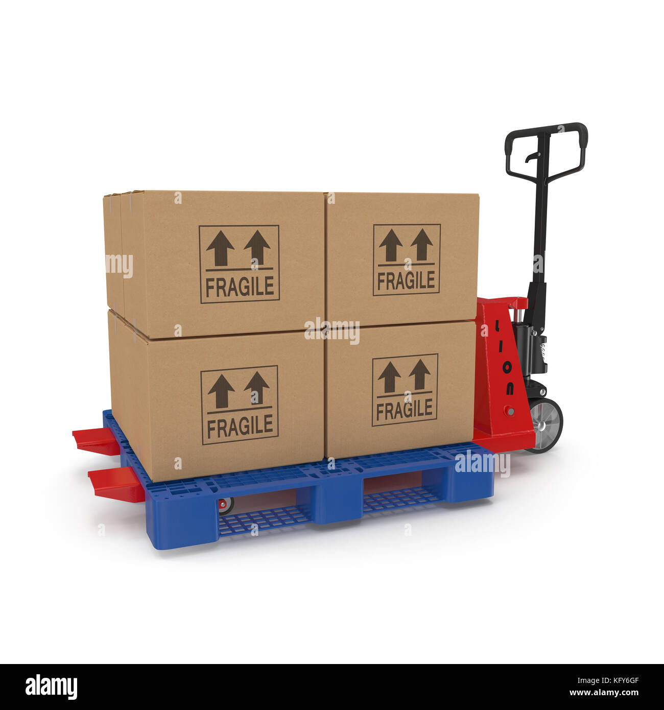 Fork lift truck loading boxes hi-res stock photography and images - Alamy