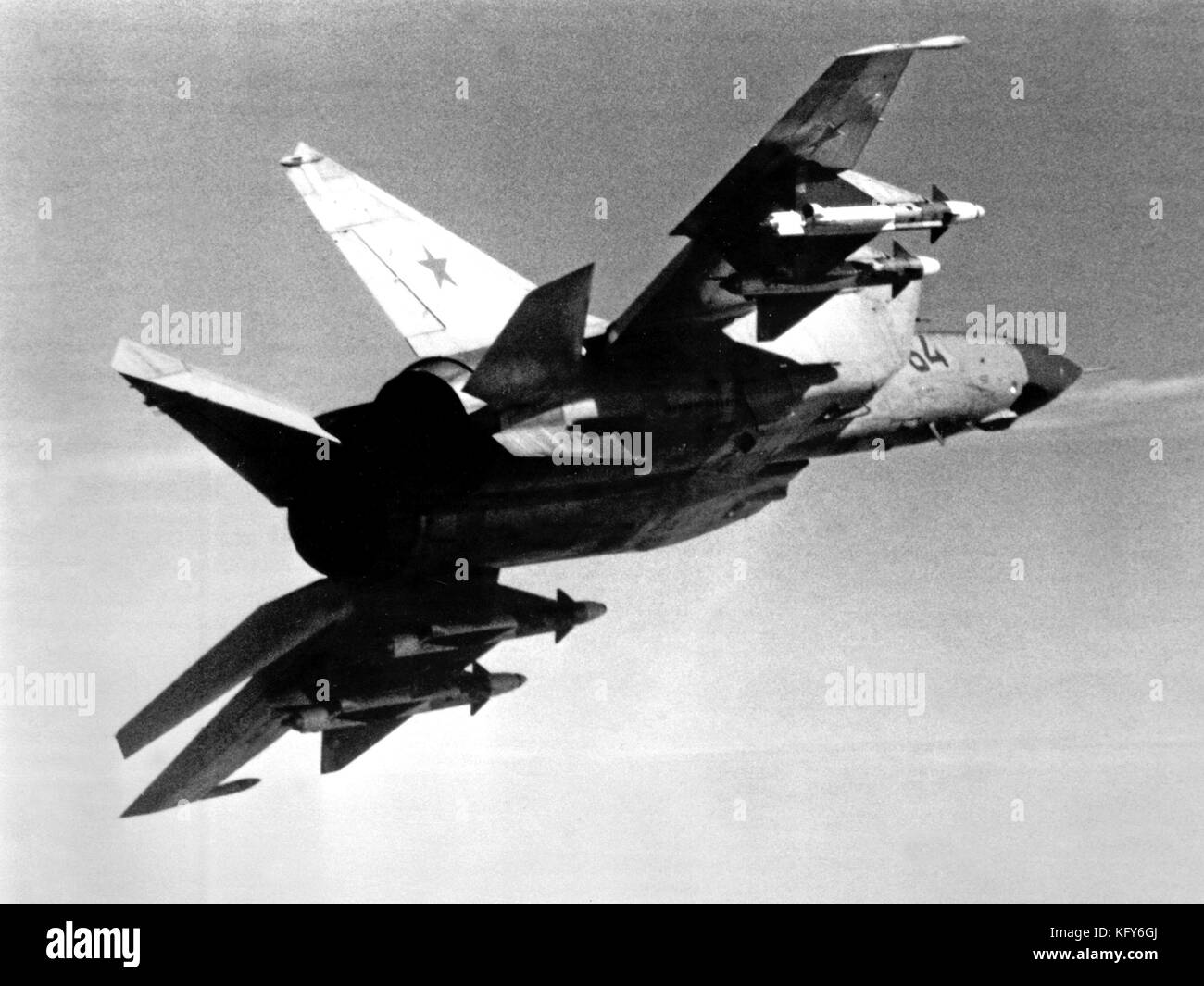 SOVIET MiG-25 "Foxbat" jet interceptor and reconnaissance aircraft ...