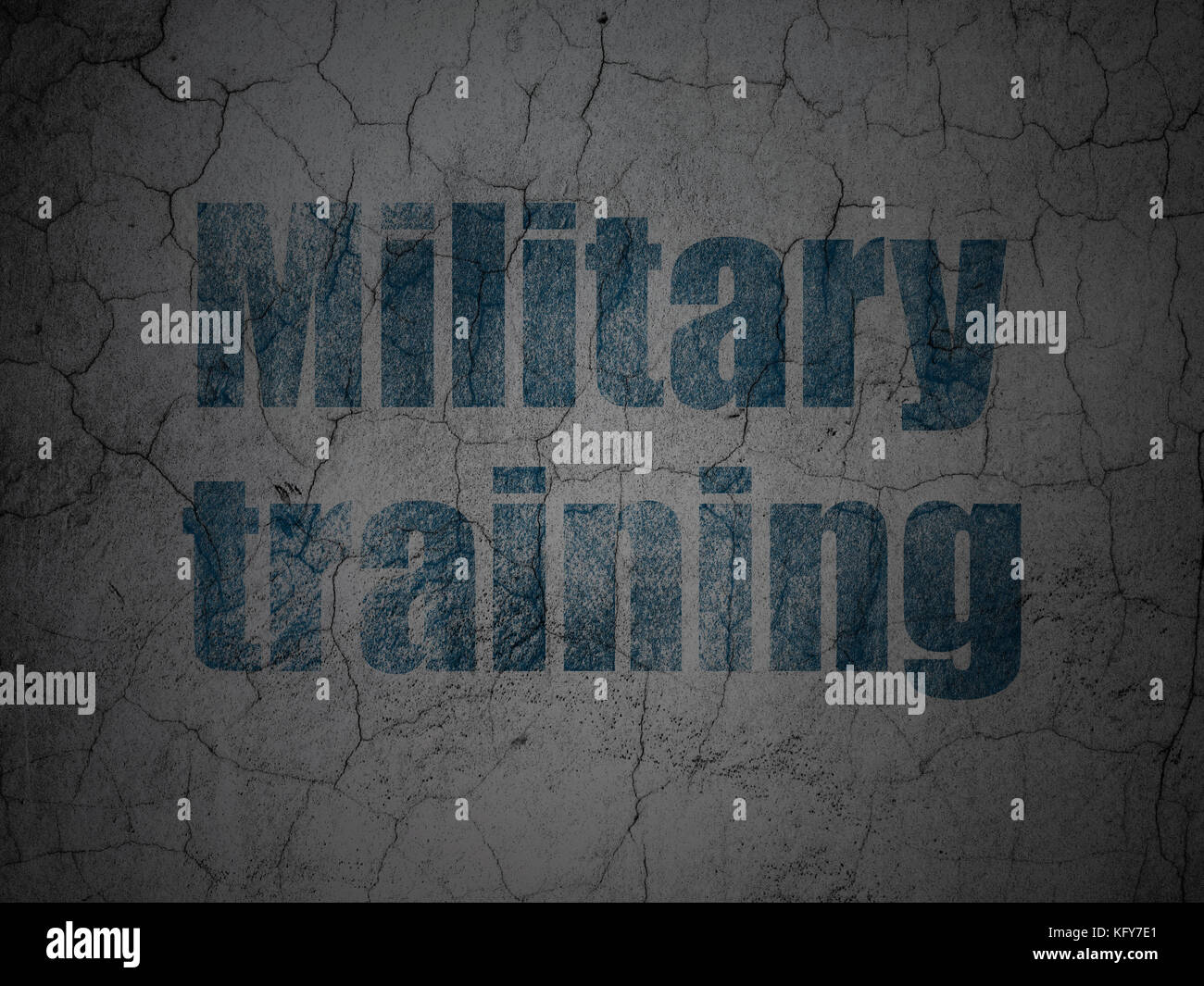 Education concept: Military Training on grunge wall background Stock ...