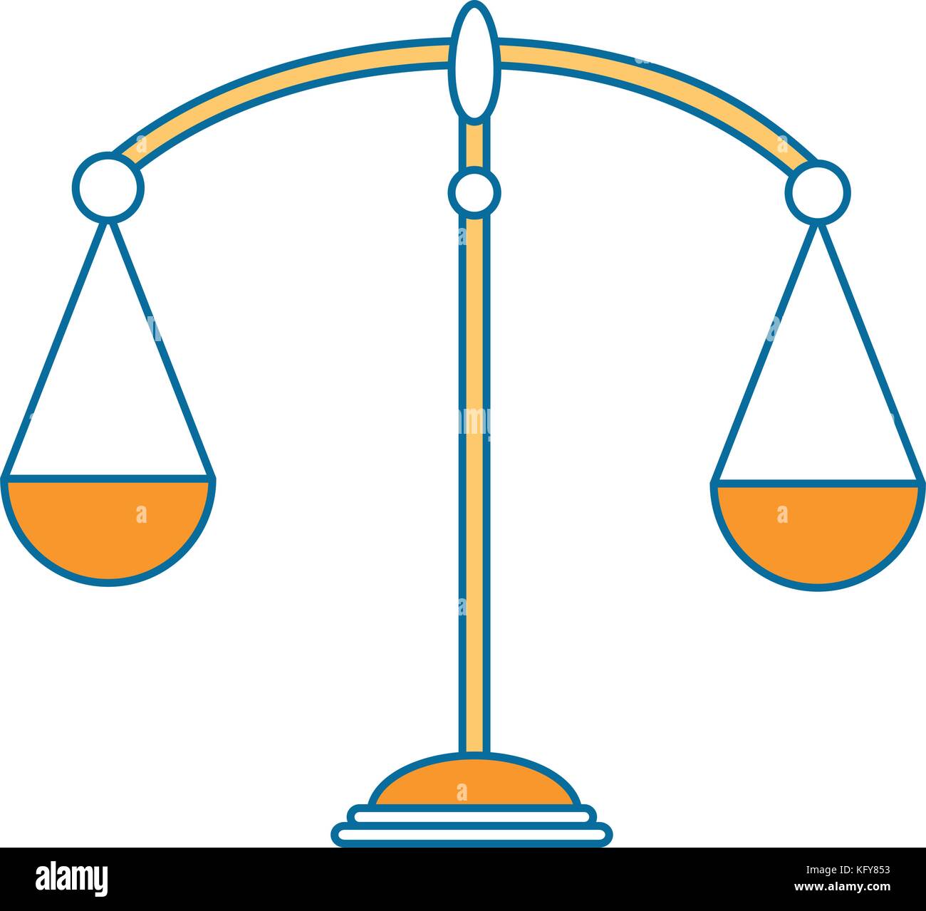 balance scale isolated icon vector illustration design Stock Vector ...