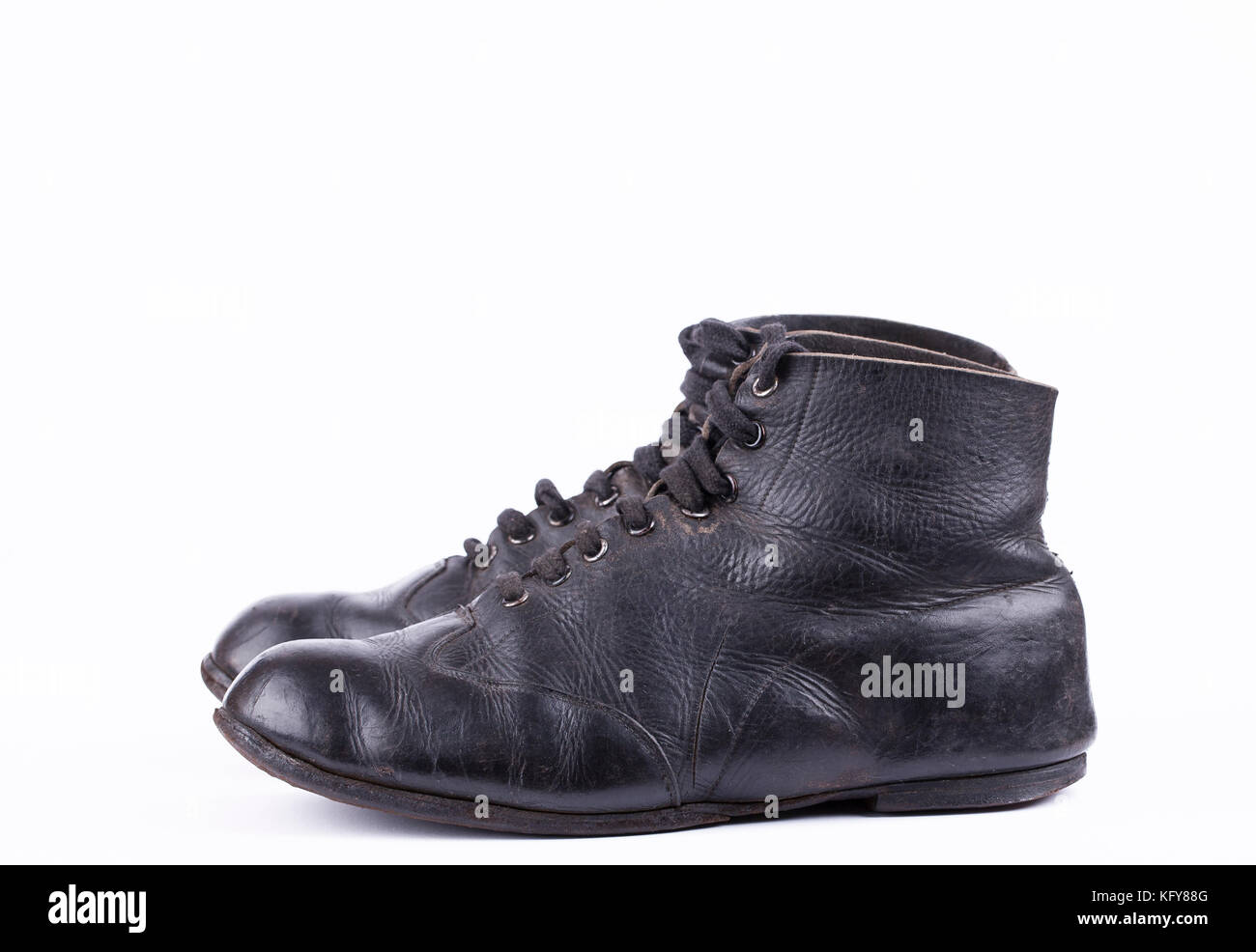 very old black shoes Stock Photo - Alamy