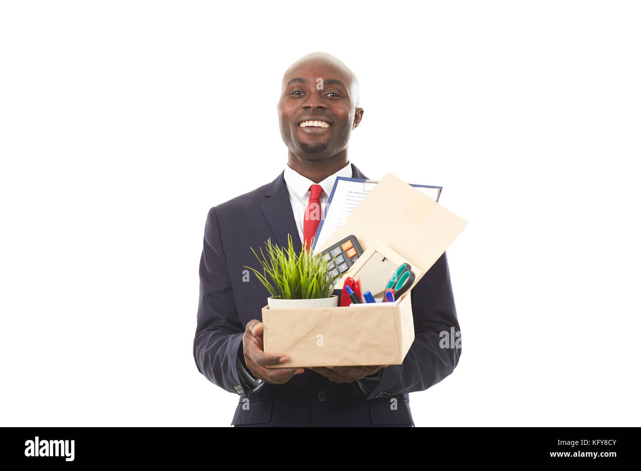 African american office box hi-res stock photography and images - Alamy