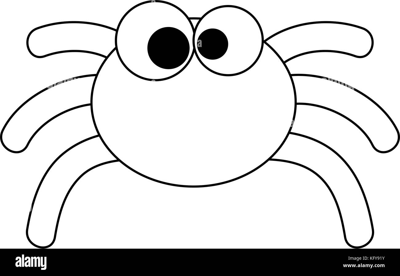 Cute Spider Clipart Black And White