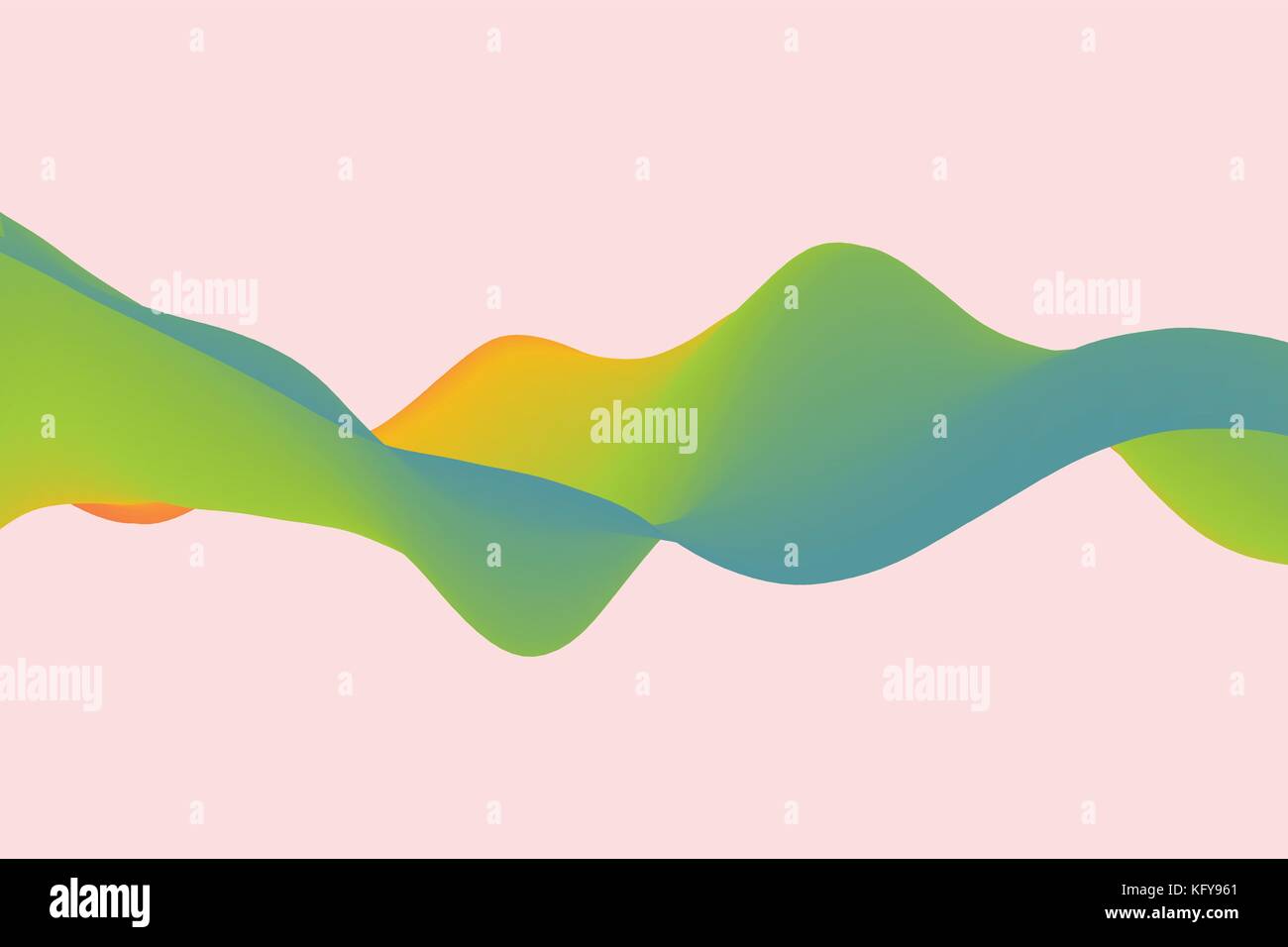 Background with abstract waves. Dynamic Effect. 3D Vector Illustration ...