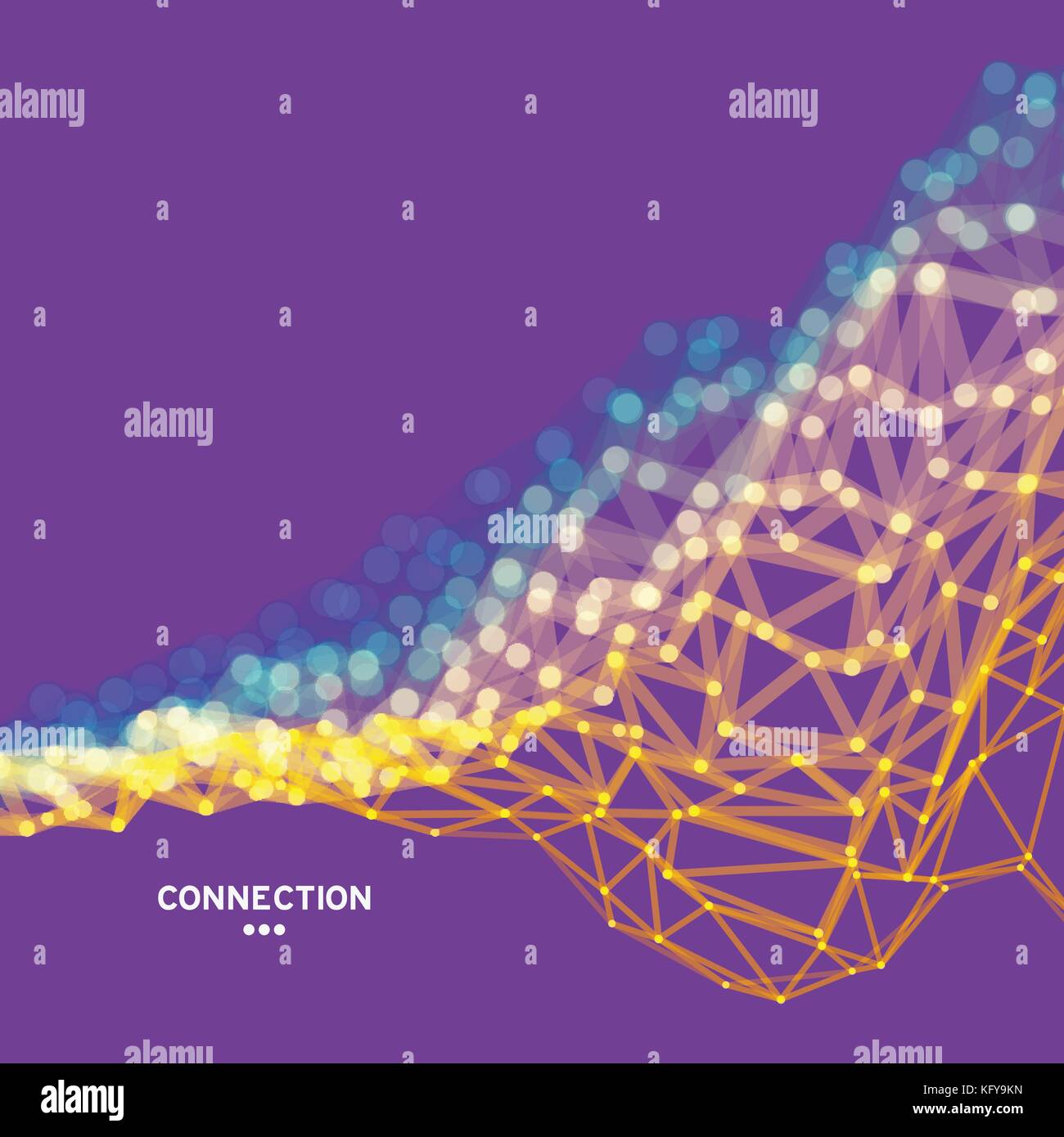 Perspective Grid Background. Abstract Vector Illustration. Design ...