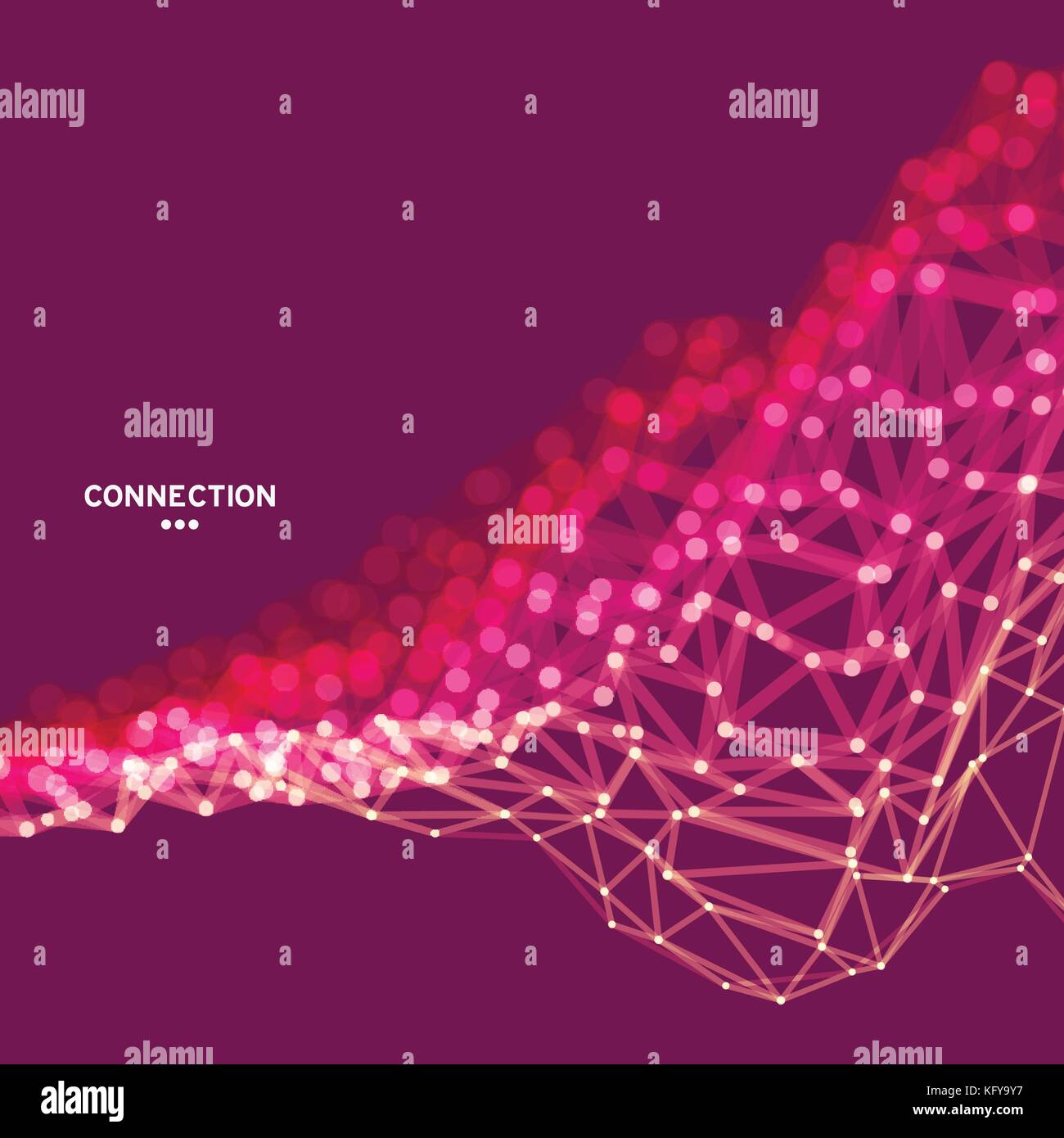 Perspective Grid Background. Abstract Vector Illustration. Design ...