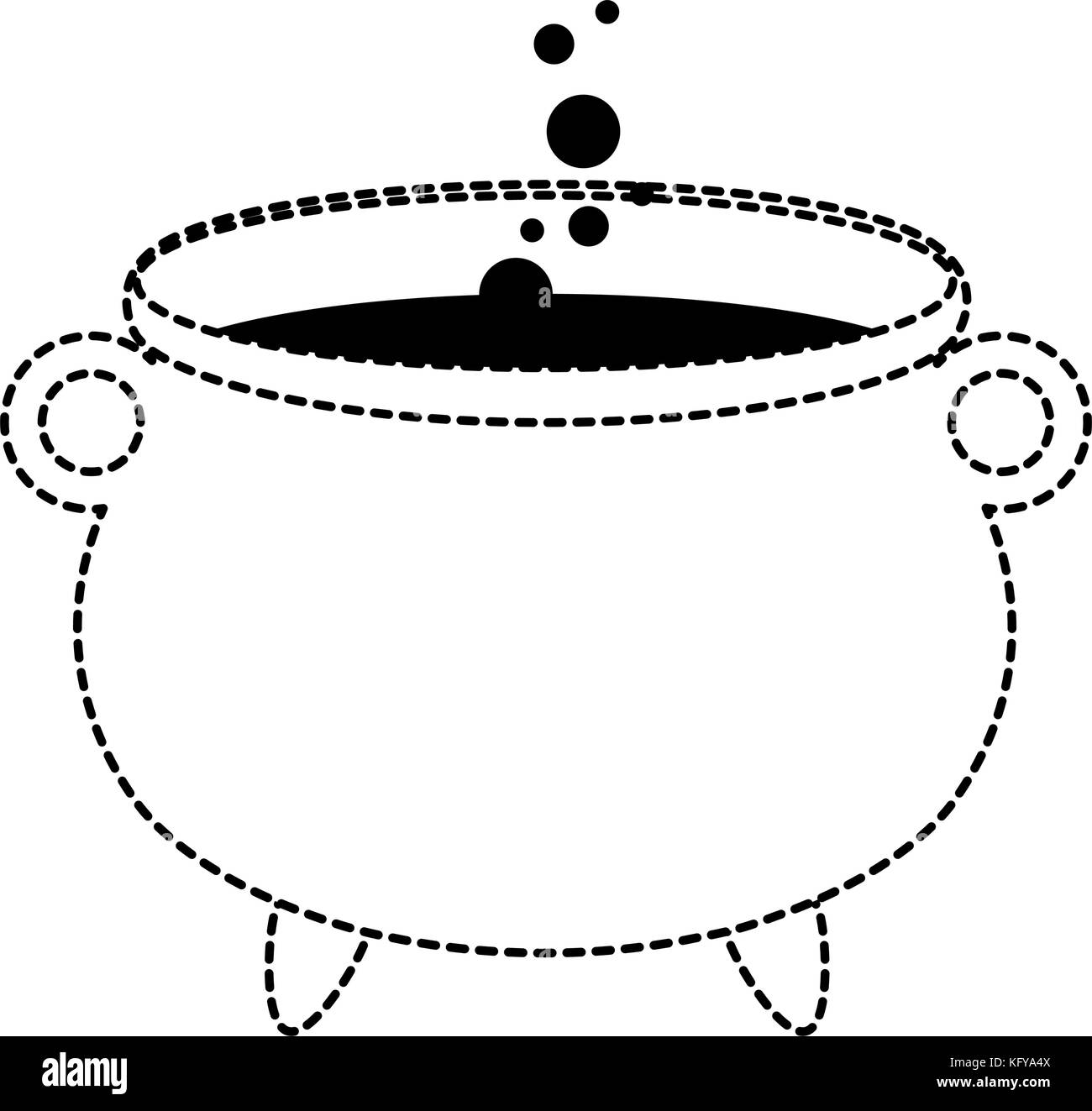 witch boiler isolated icon vector illustration design Stock Vector ...