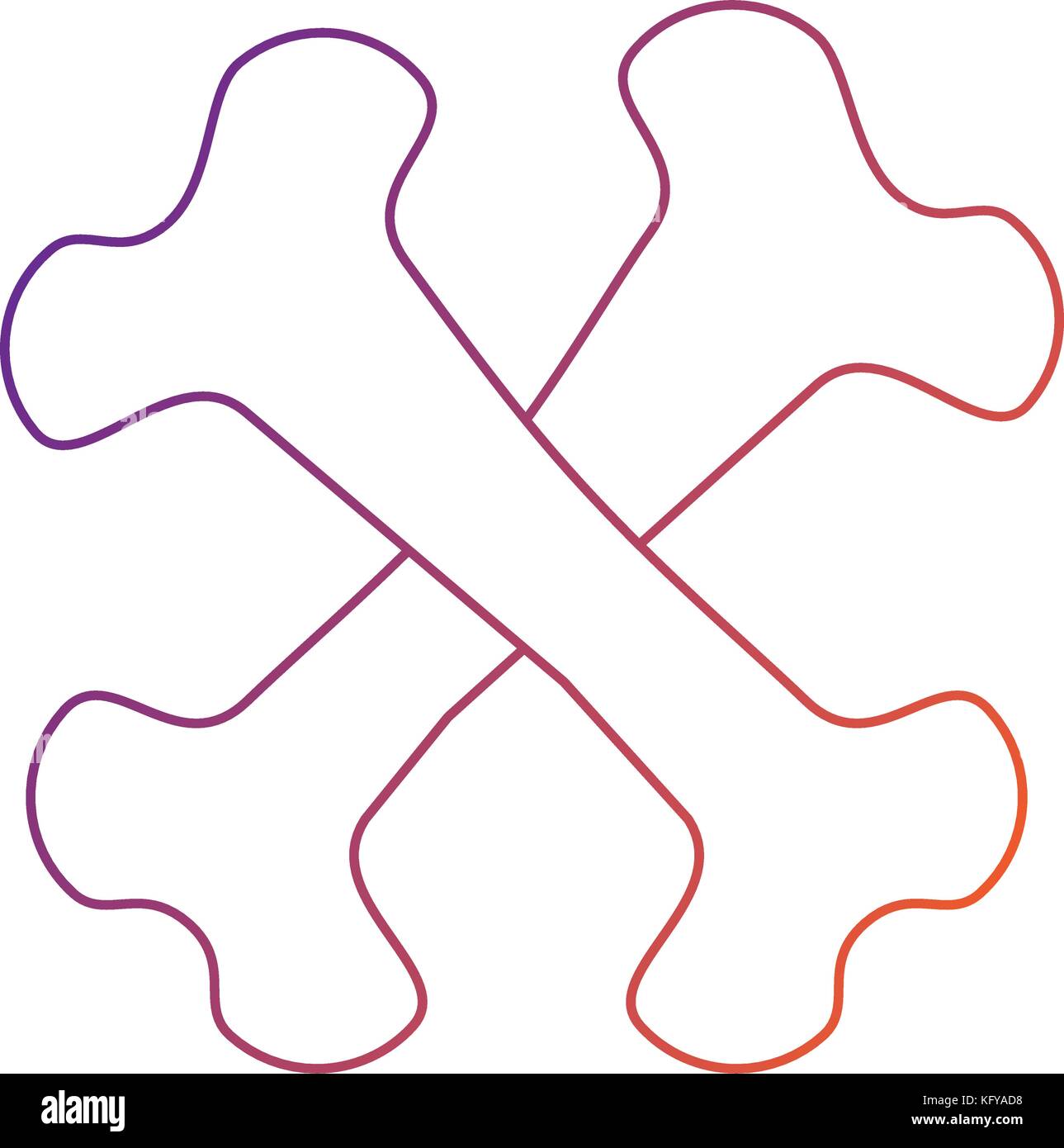 bones crossed drawing isolated iconvector illustration design Stock ...