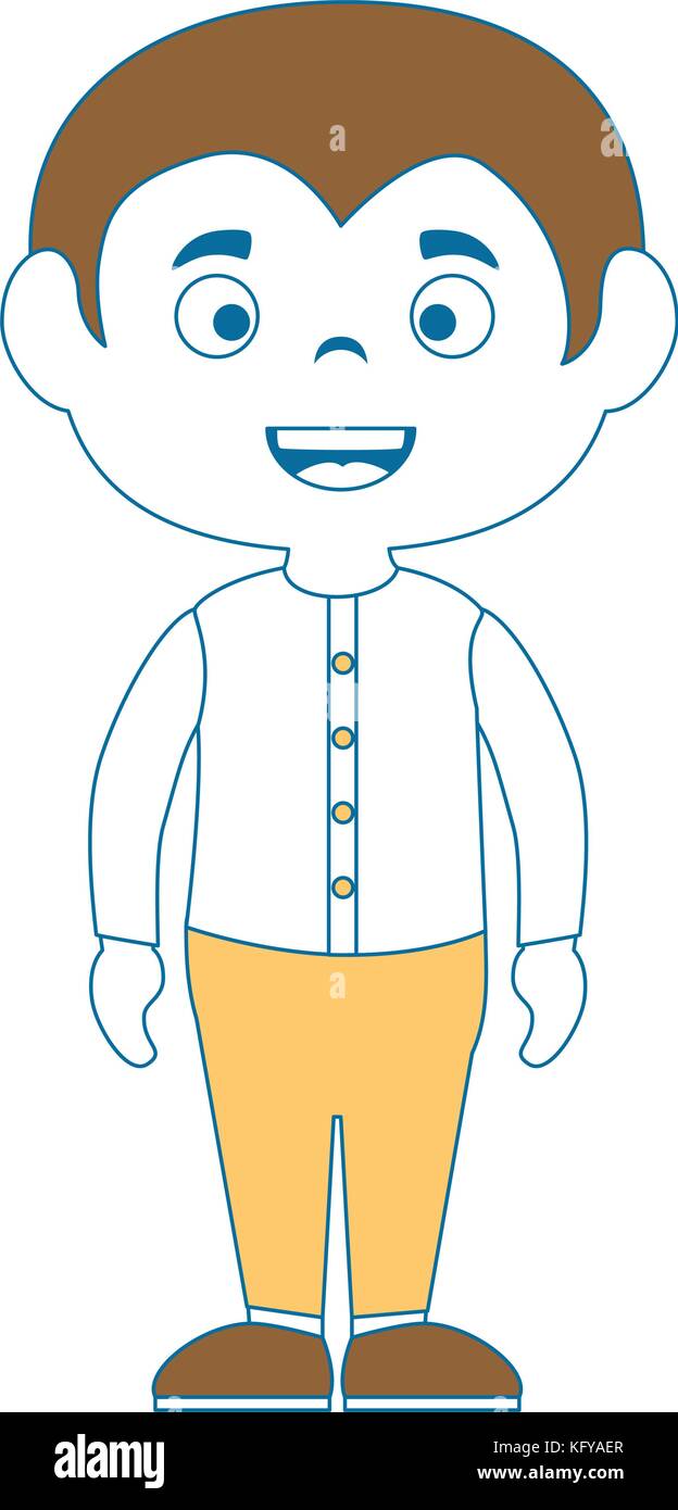 cute little boy character vector illustration design Stock Vector Image ...