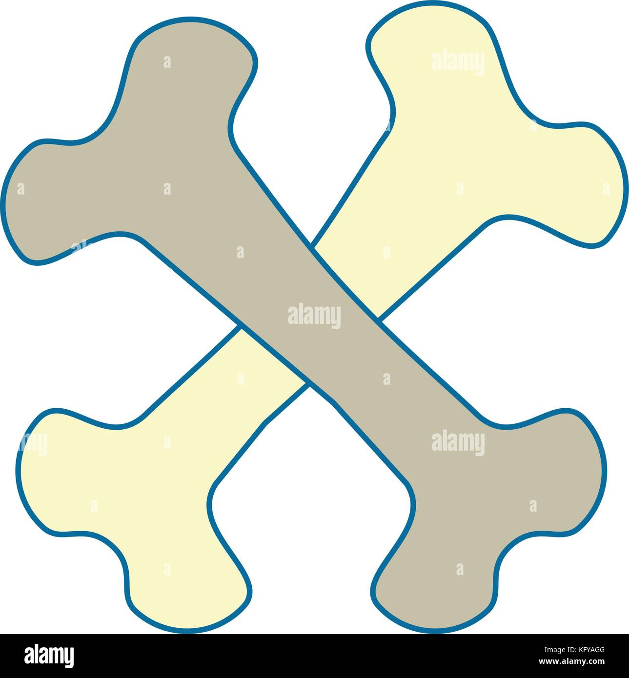 bones crossed drawing isolated iconvector illustration design Stock ...