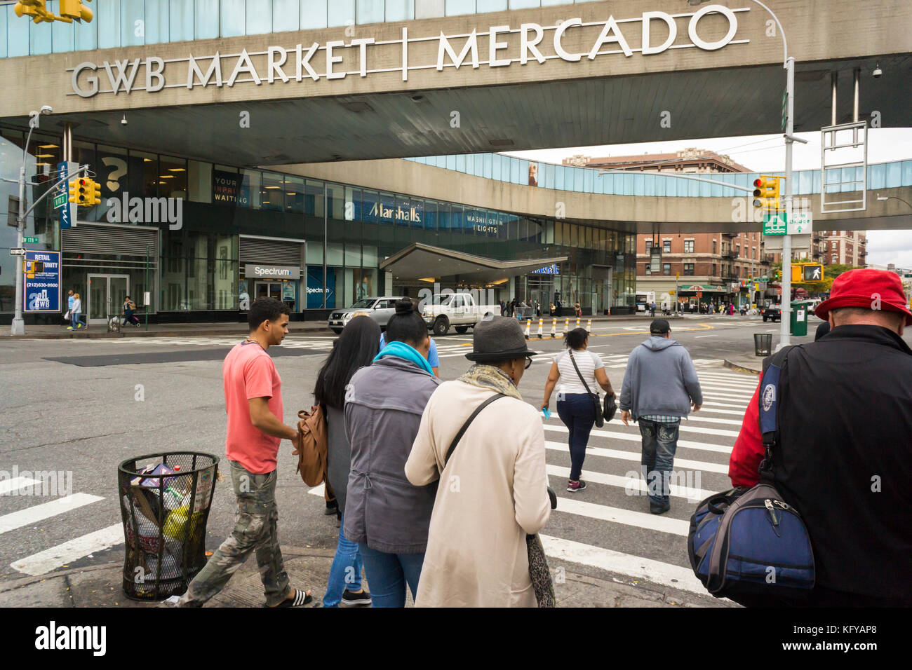 Broadway side of the newly renovated George Washington Bridge Bus ...