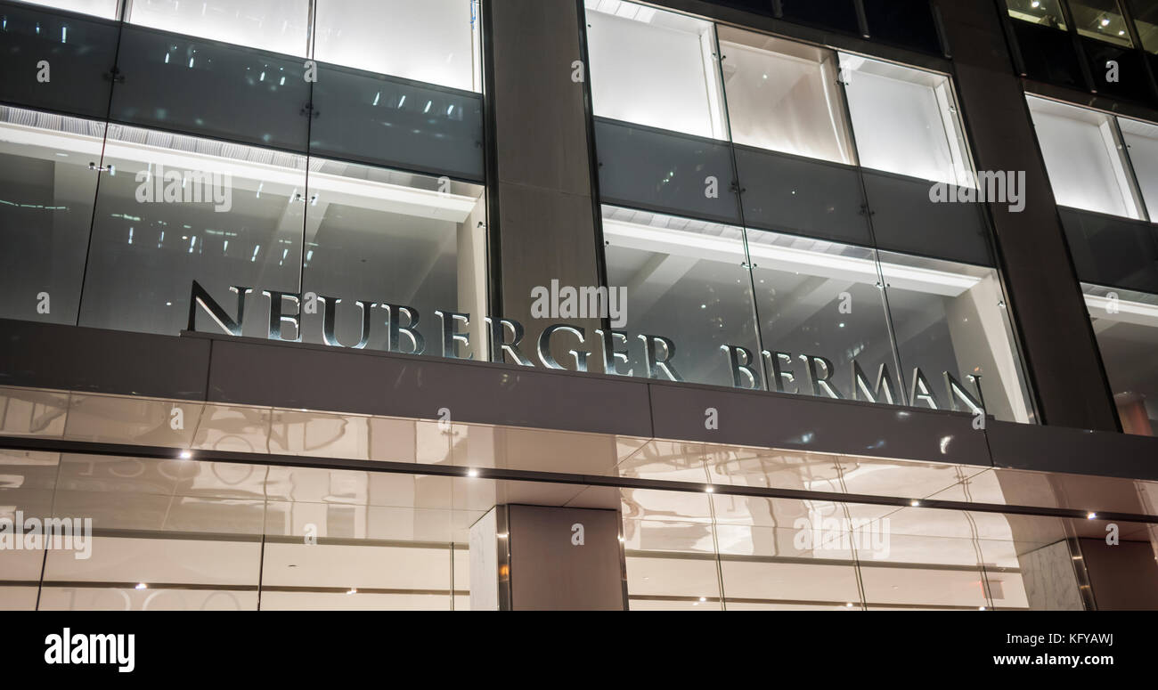 Vanity signage outside 1290 Sixth Avenue in New York announces that it ...
