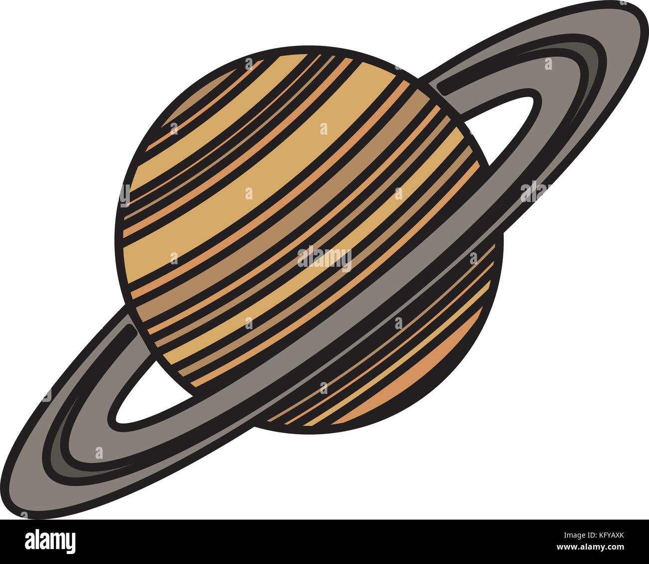 saturn planet isolated icon vector illustration design Stock Vector ...