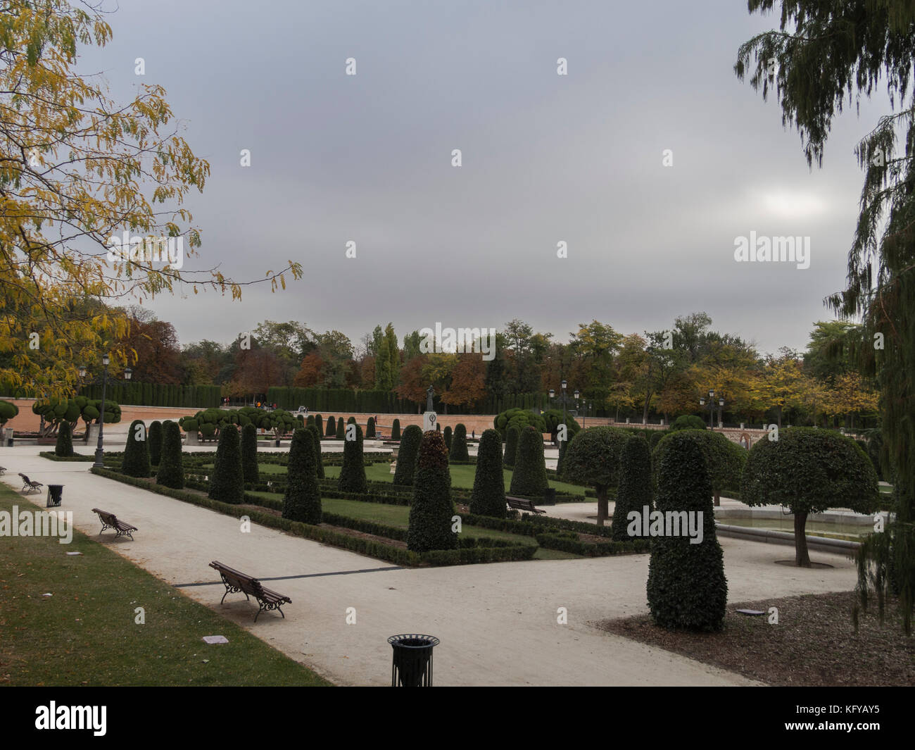 Cecilio Rodríguez Garden in the Retiro park. Madrid Spain Stock Photo ...