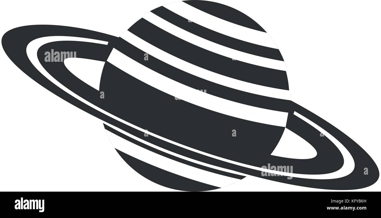 saturn planet isolated icon vector illustration design Stock Vector ...