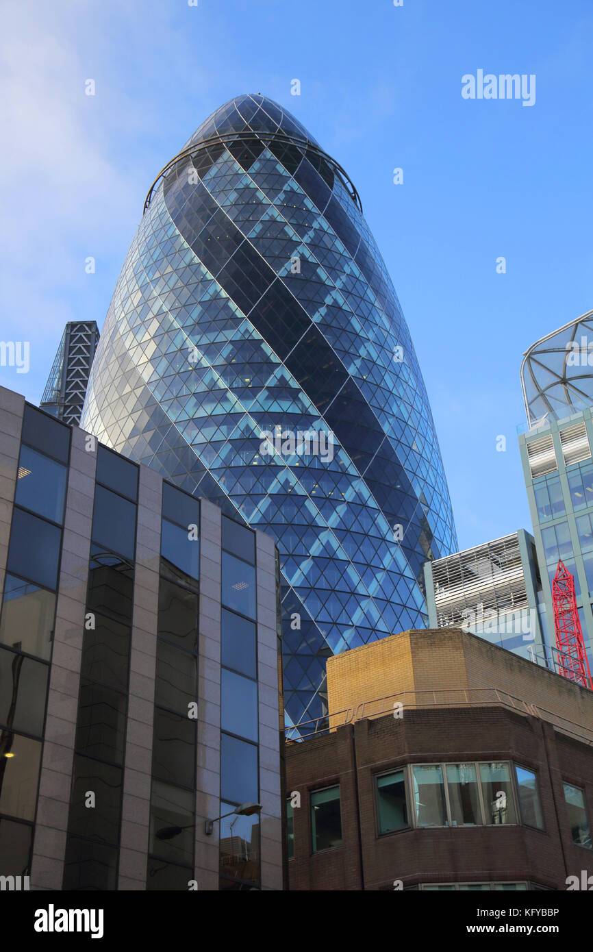 Gherkin gerkin building hi-res stock photography and images - Alamy