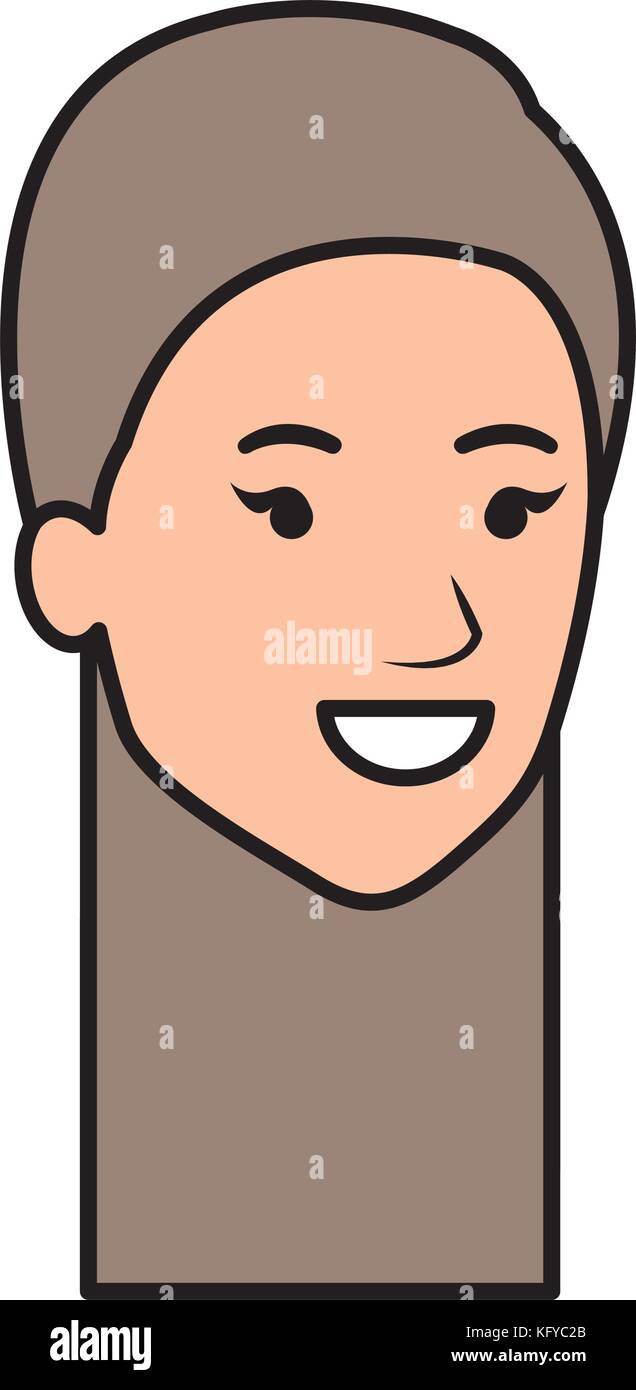 beautiful woman head avatar character Stock Vector Image & Art - Alamy