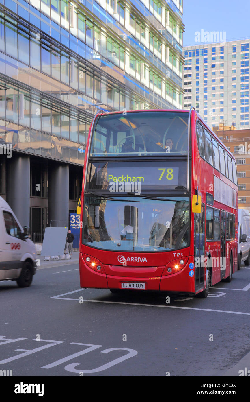 red london bus Stock Photo - Alamy