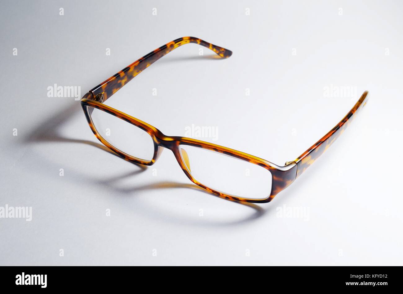 Glasses for those with poor eyesight.Photographed on a white background ...