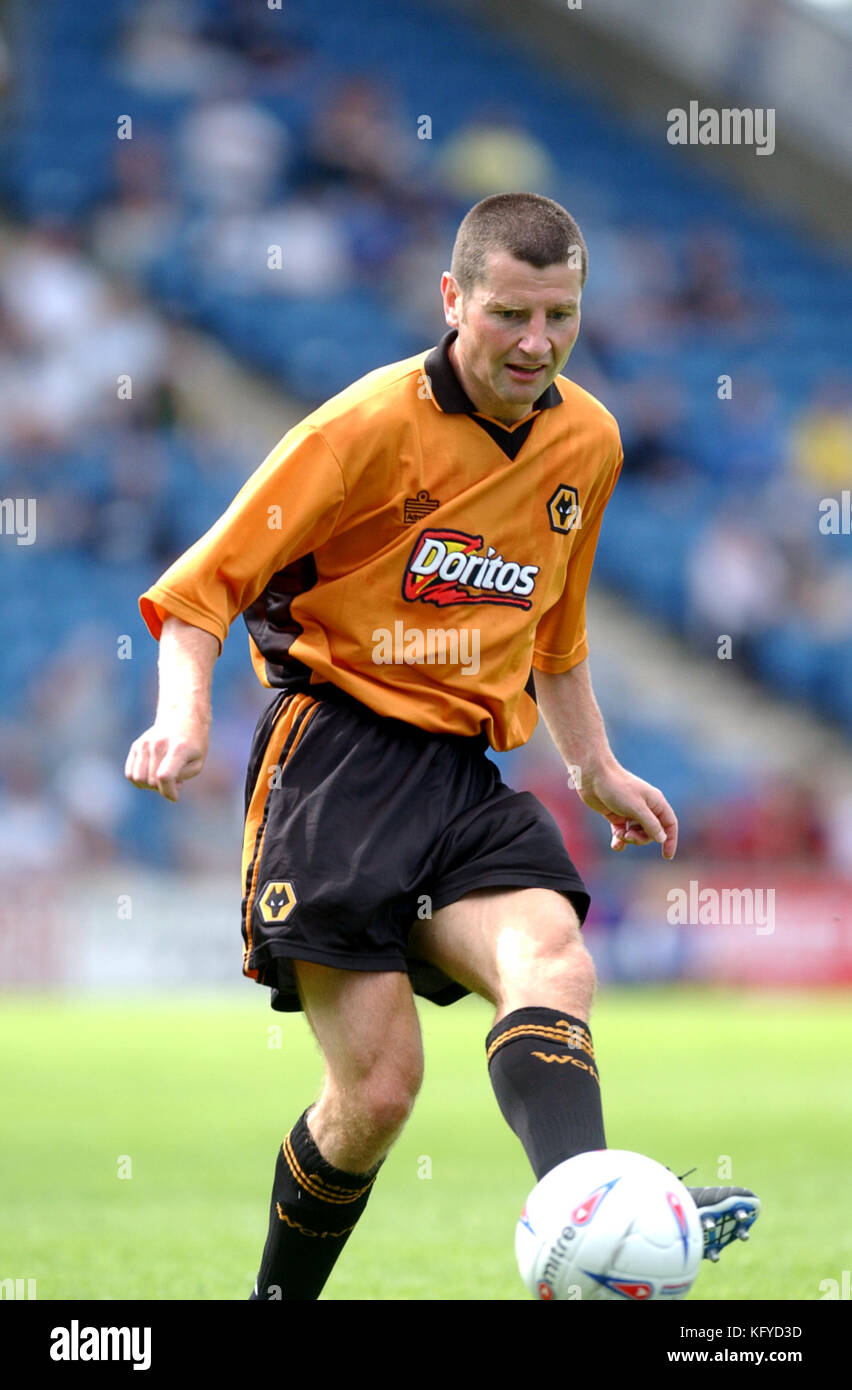 Footballer Denis Irwin Stockport County v Wolverhampton Wanderers 27/7 ...