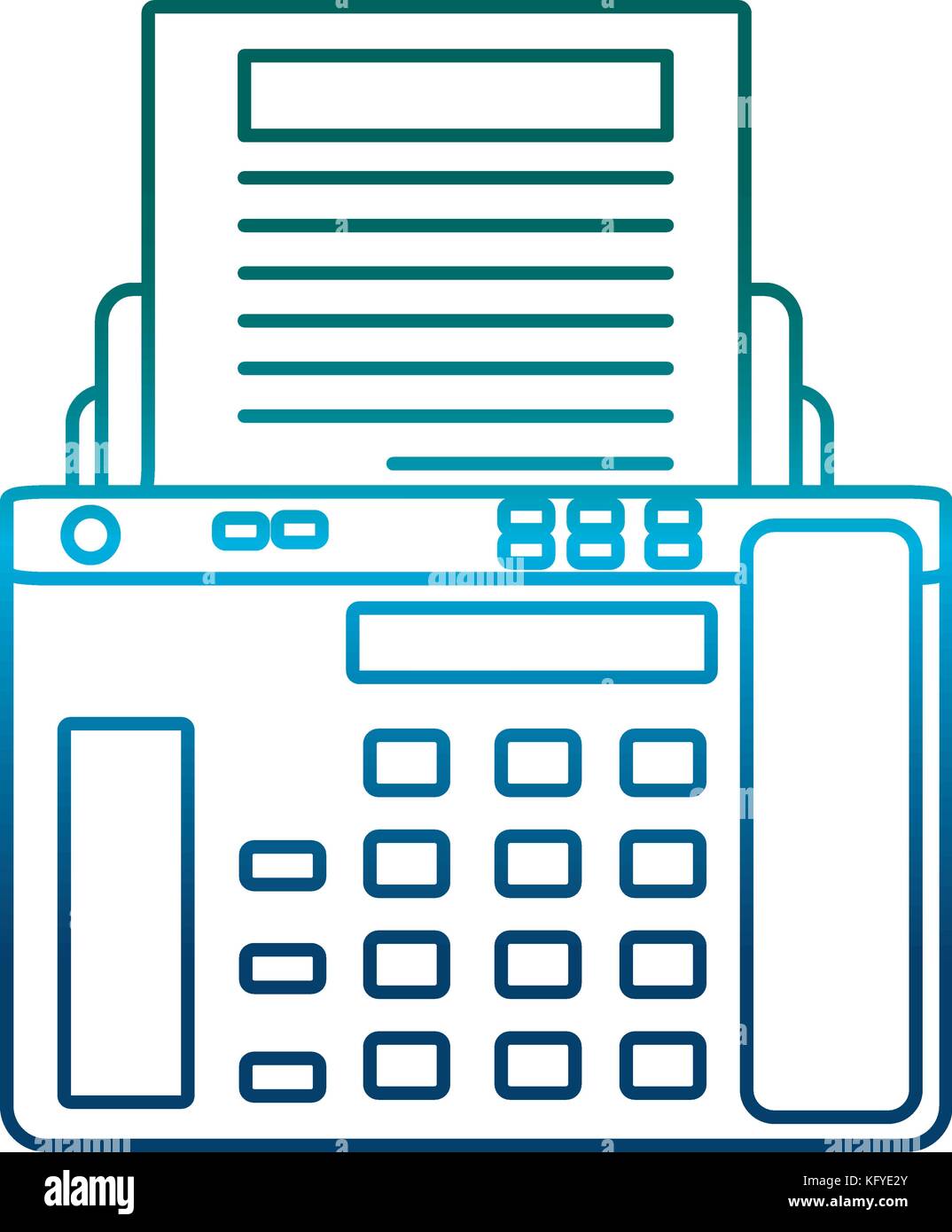 Old fax machine Stock Vector Images - Alamy