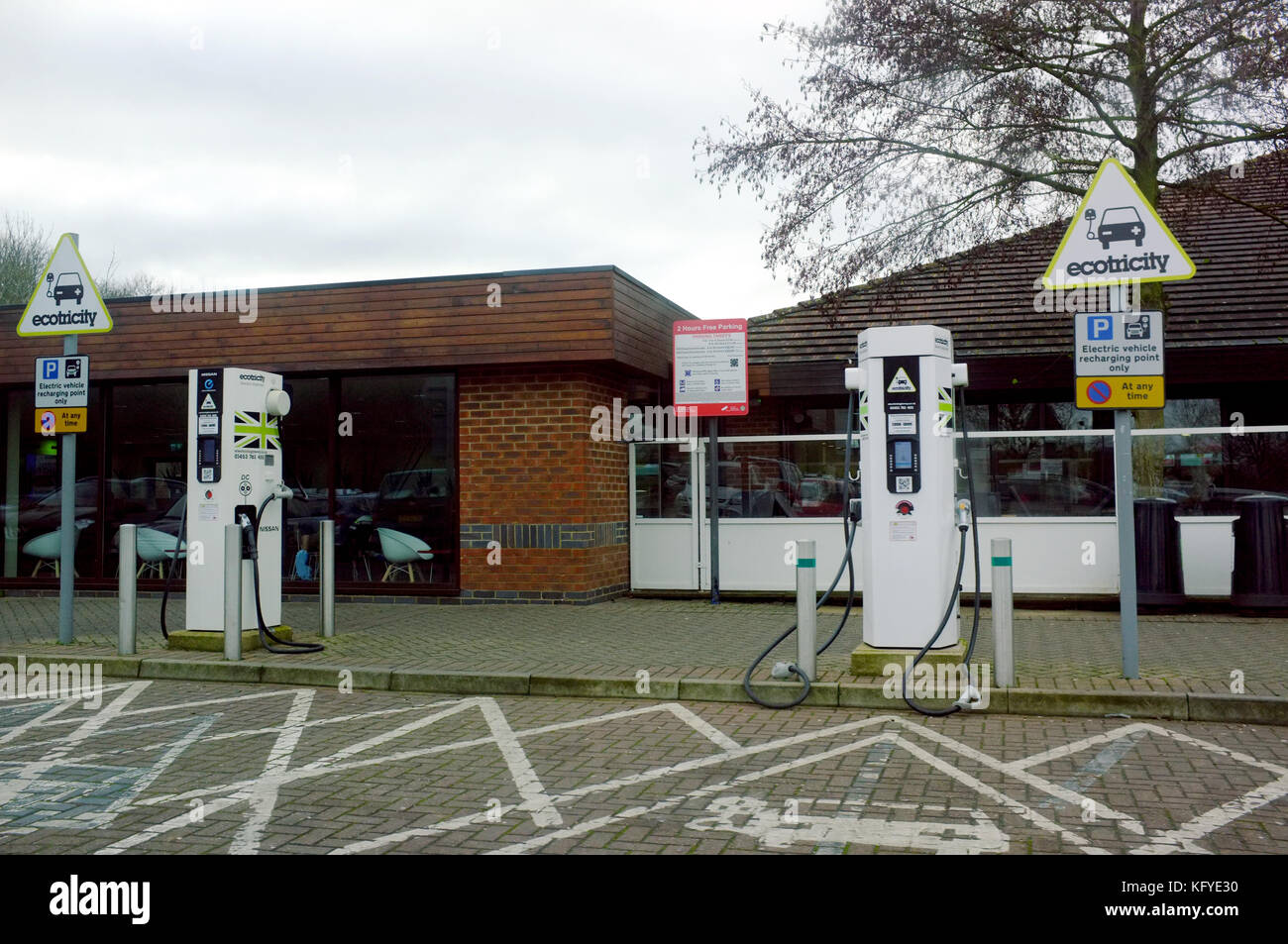 Parking bays for electric vehicle charging hi-res stock photography and ...