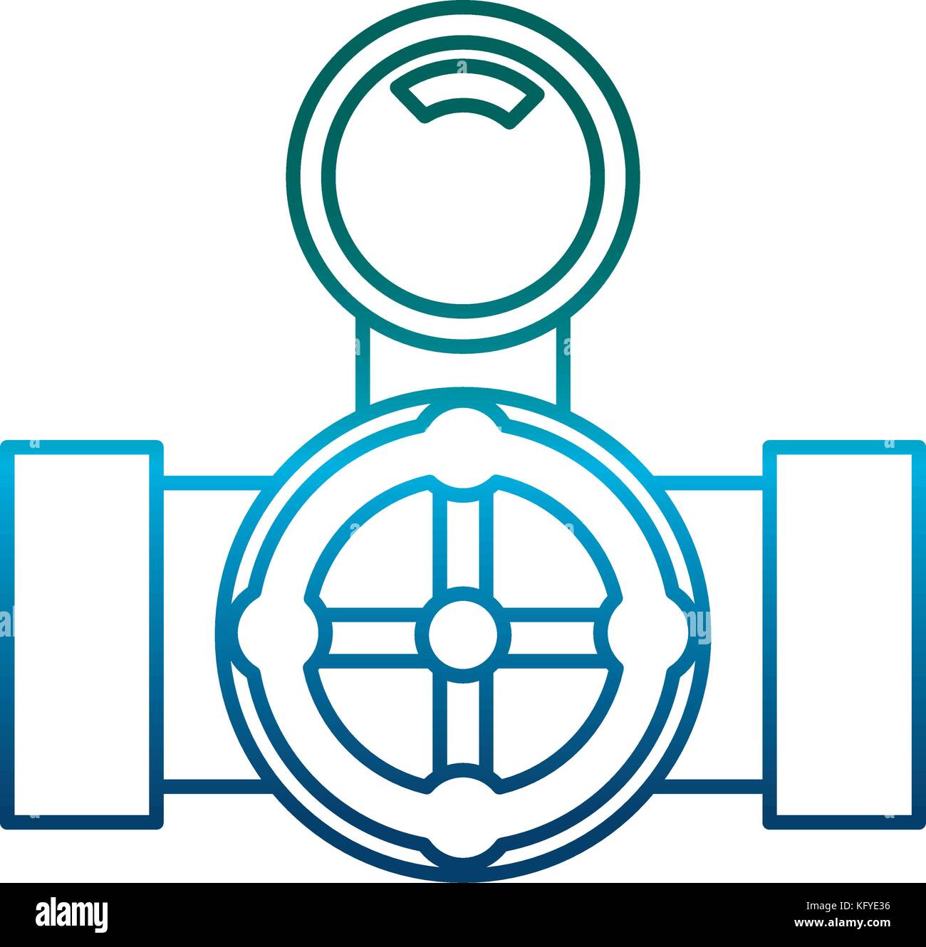 pipe meter icon Stock Vector Image & Art - Alamy