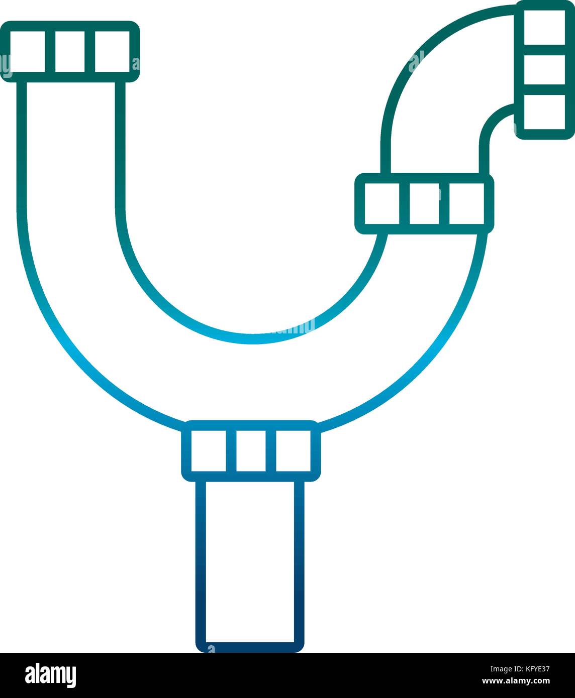 Installing home pipe Stock Vector Images - Alamy