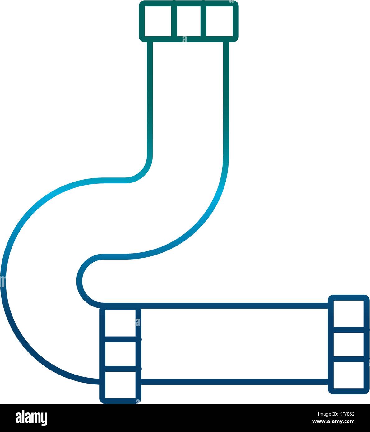 Installing home pipe Stock Vector Images - Alamy