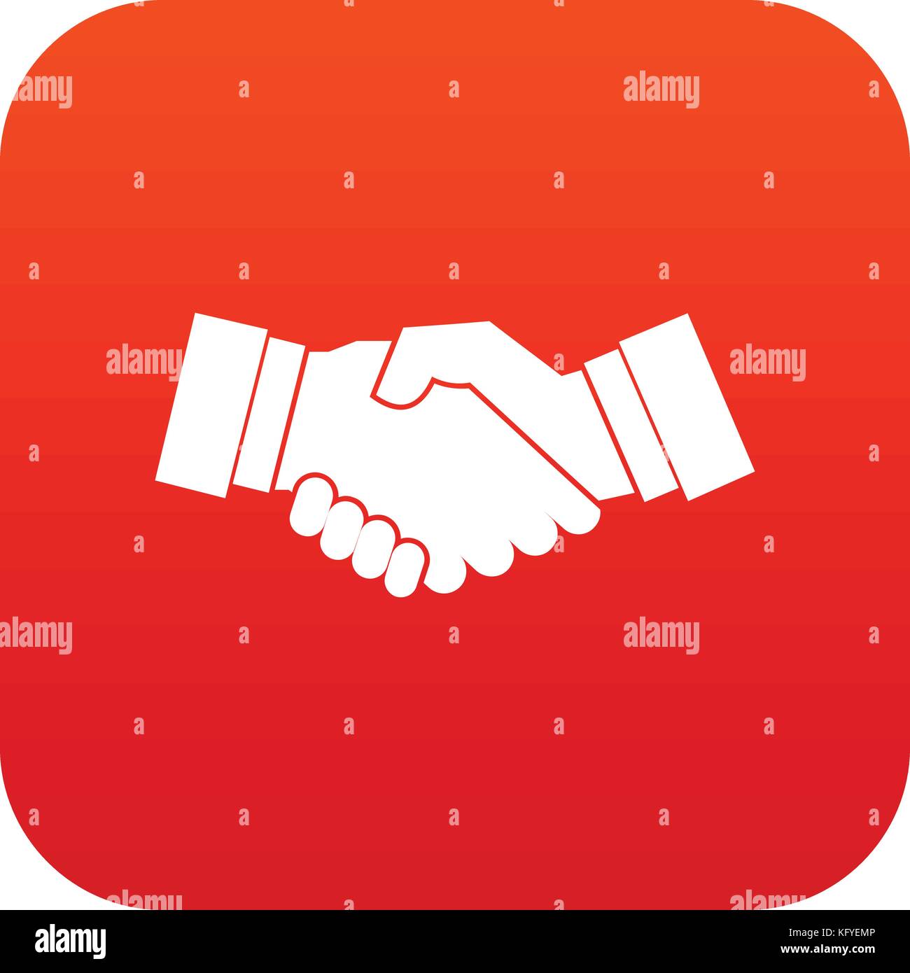 Handshake icon digital red Stock Vector Image & Art - Alamy